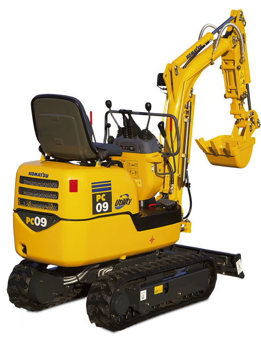 Komatsu PC09-1 STD specificaties & technische gegevens (2002-2014)