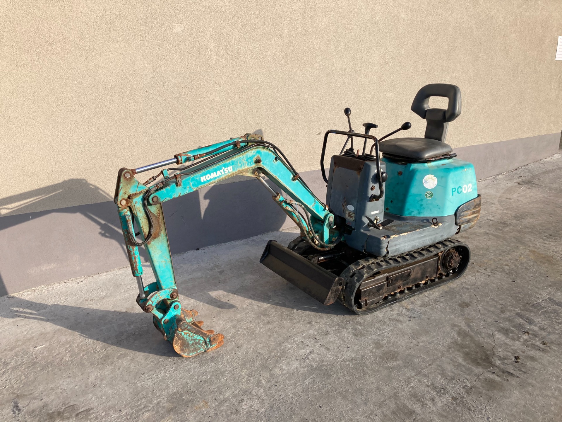 Komatsu PC02 specificaties & technische gegevens (1977-1984)